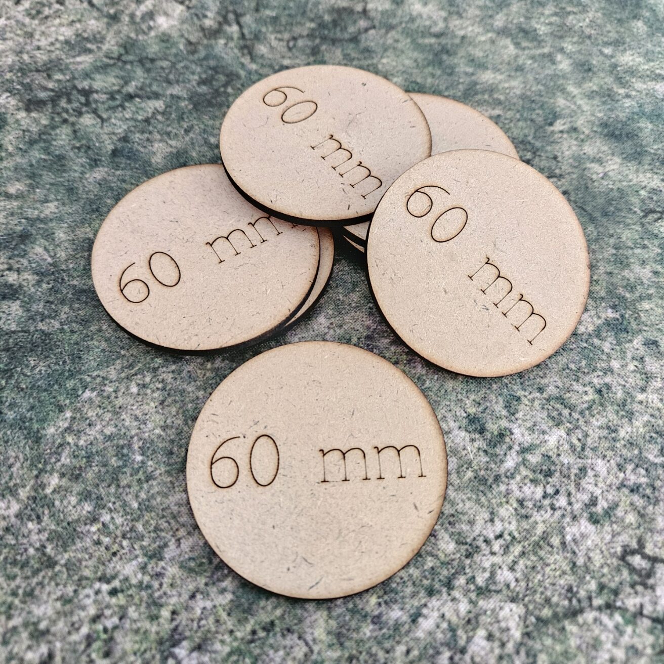MDF Wooden Base – 60 mm Round – Bad Goblin Games